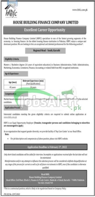 HBFC Jobs 2022 Application Form Download | House Building Finance ...